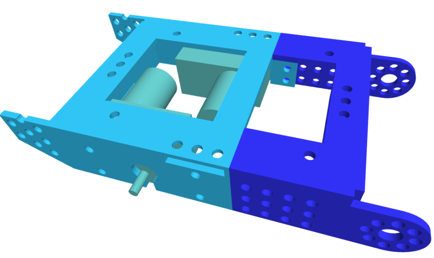 Un châssis imprimable type mBot2 – du-man.net